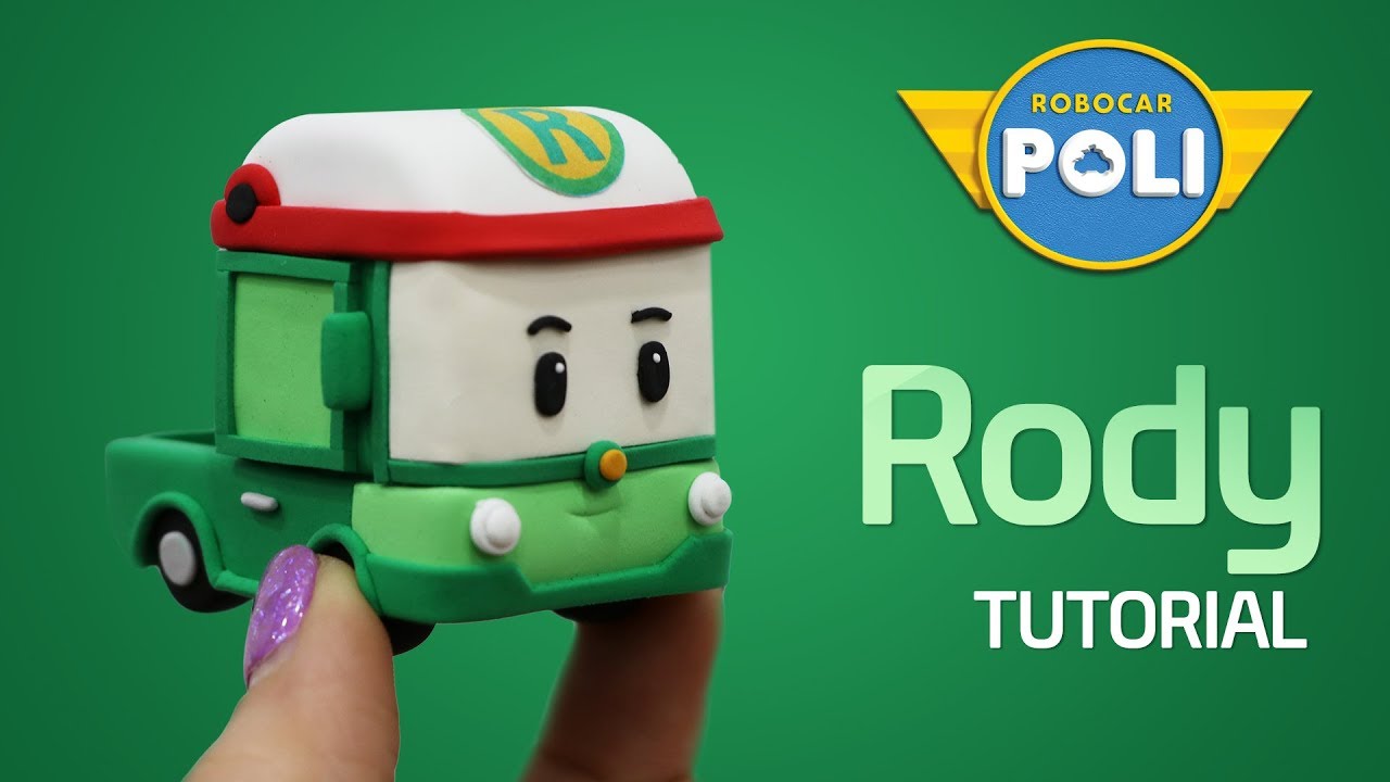 Transformed into clay♥ Rody became so soft! | Friends of Robocar POLI ...
