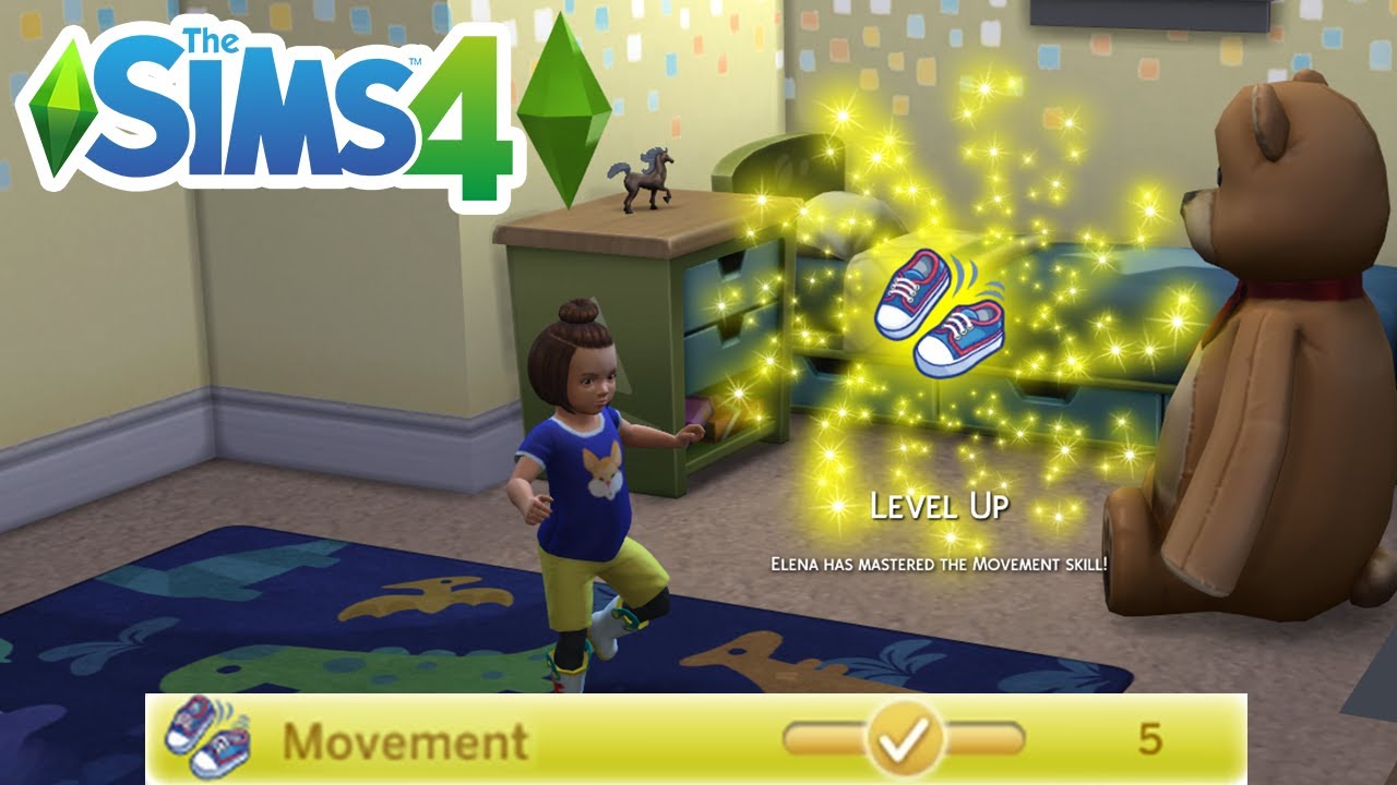 How To Max Toddler Movement Skill (Cheat) - The Sims 4 - YouTube