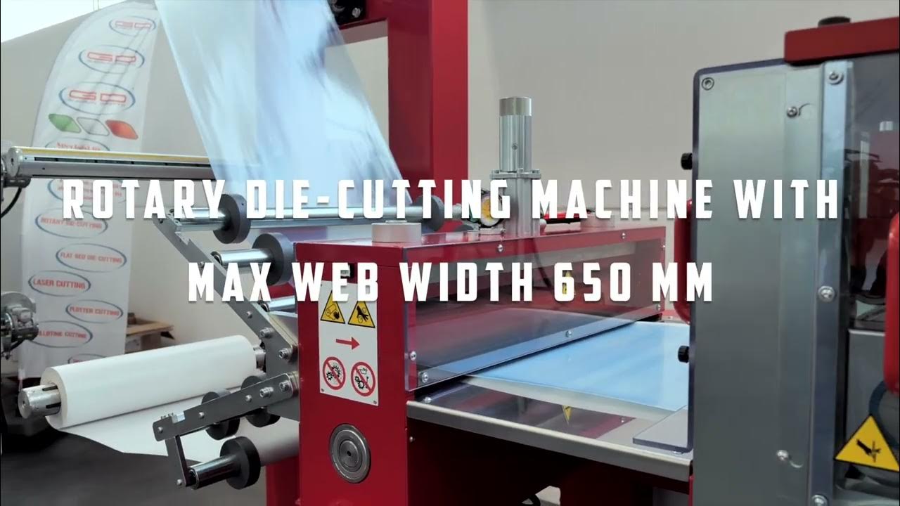 GD RO 650 Kiss Cutting and Die Cutting Converting Machine - YouTube