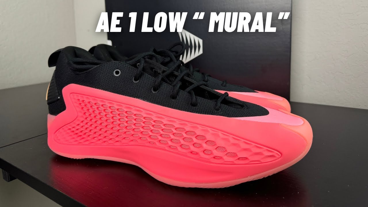 Anthony Edwards Adidas AE 1 Low “Mural” On Feet Review - YouTube