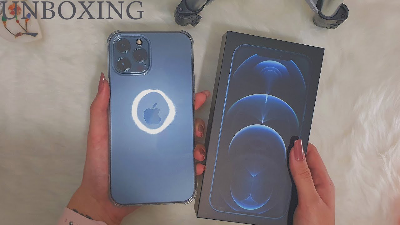 iphone 12 pro max unboxing + minimal accessorizing (aesthetic & chill ...