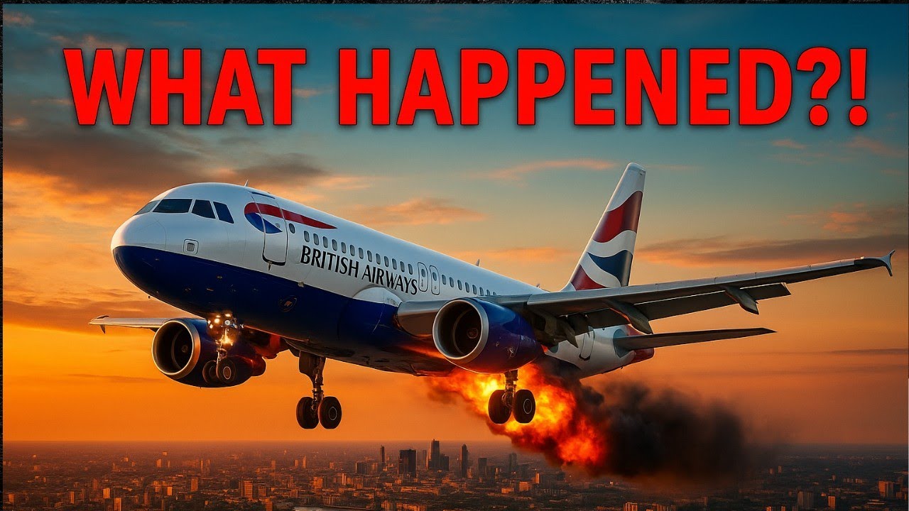 Plane catches FIRE over London | BA 762 - YouTube