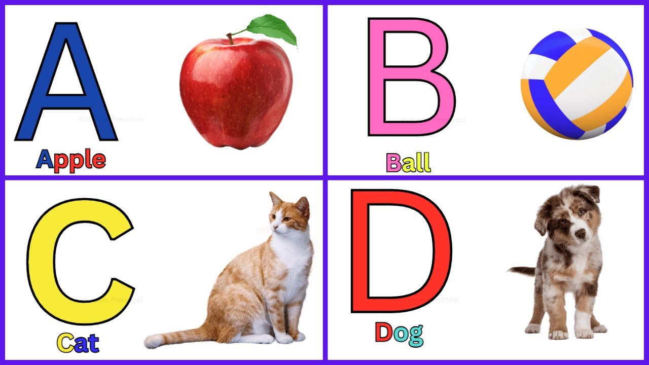 English alphabet |Learn Alphabet A to Z | ABC Preschool Book Learning A ...