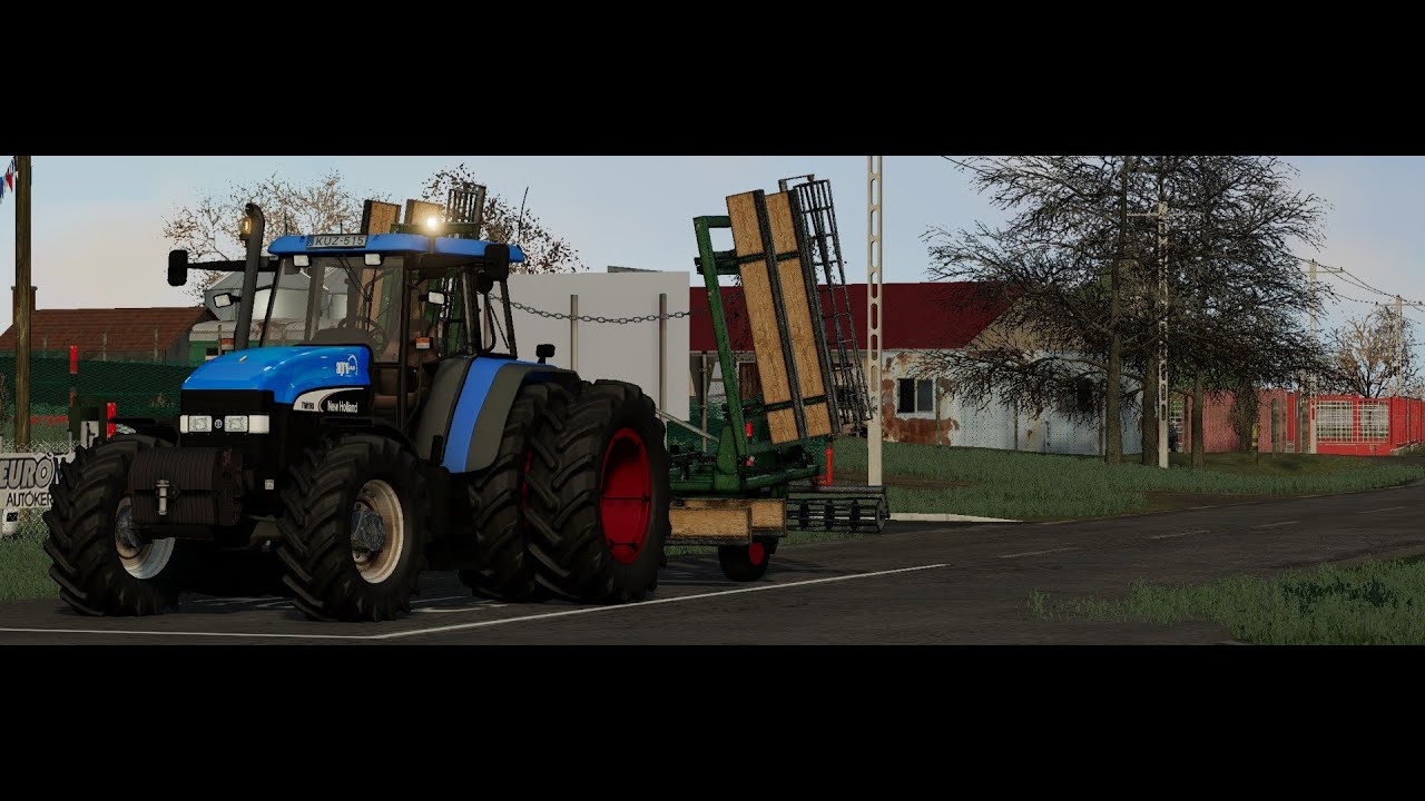 FS22-TSZ MAP V5 New Holland TM190&Környei Simító, szántás elmunkálás ...