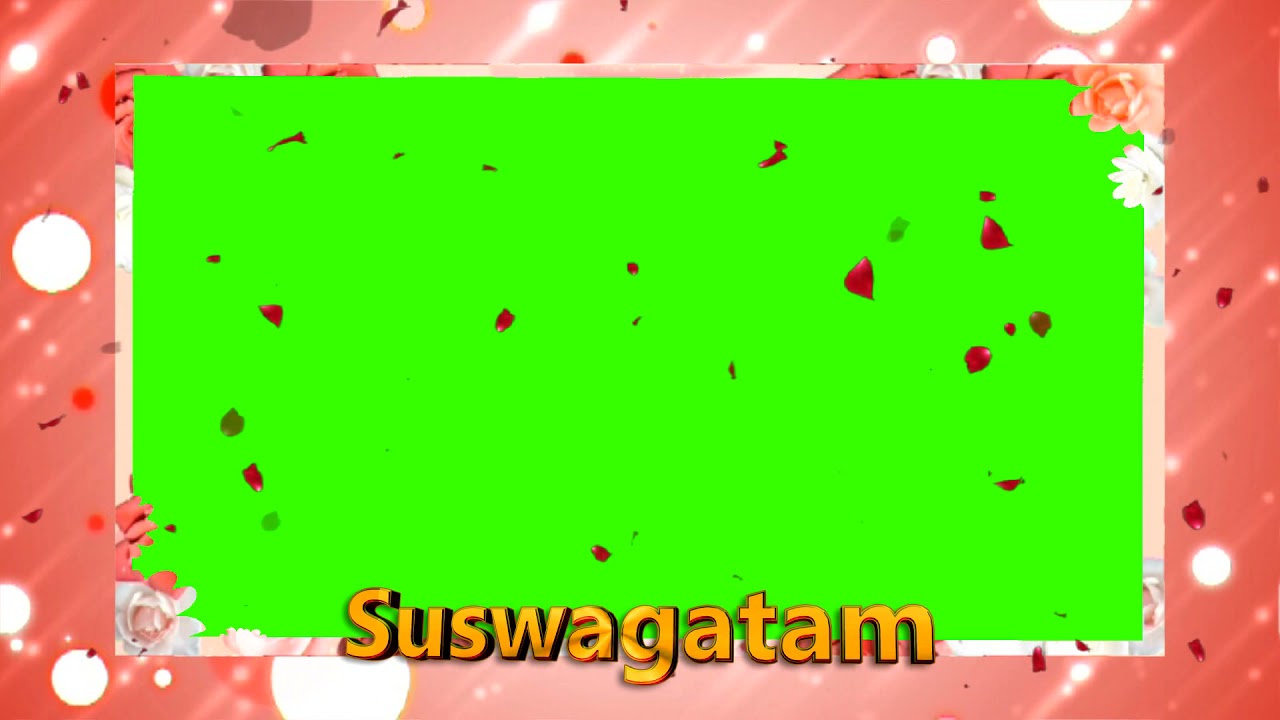 Welcome (Swagat) Effects Green Screen wedding Effect || Wedding green ...