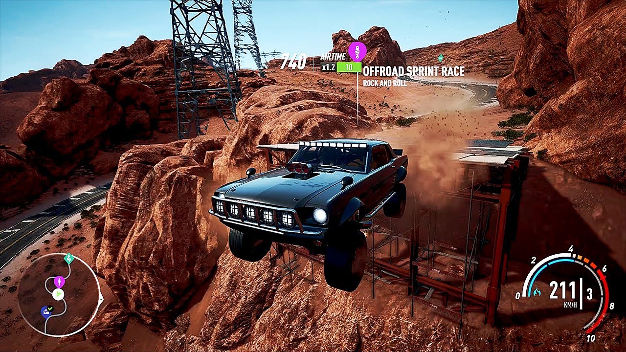Need for Speed Payback - Off-Road Race w/ Ford Mustang Derelict Car ...