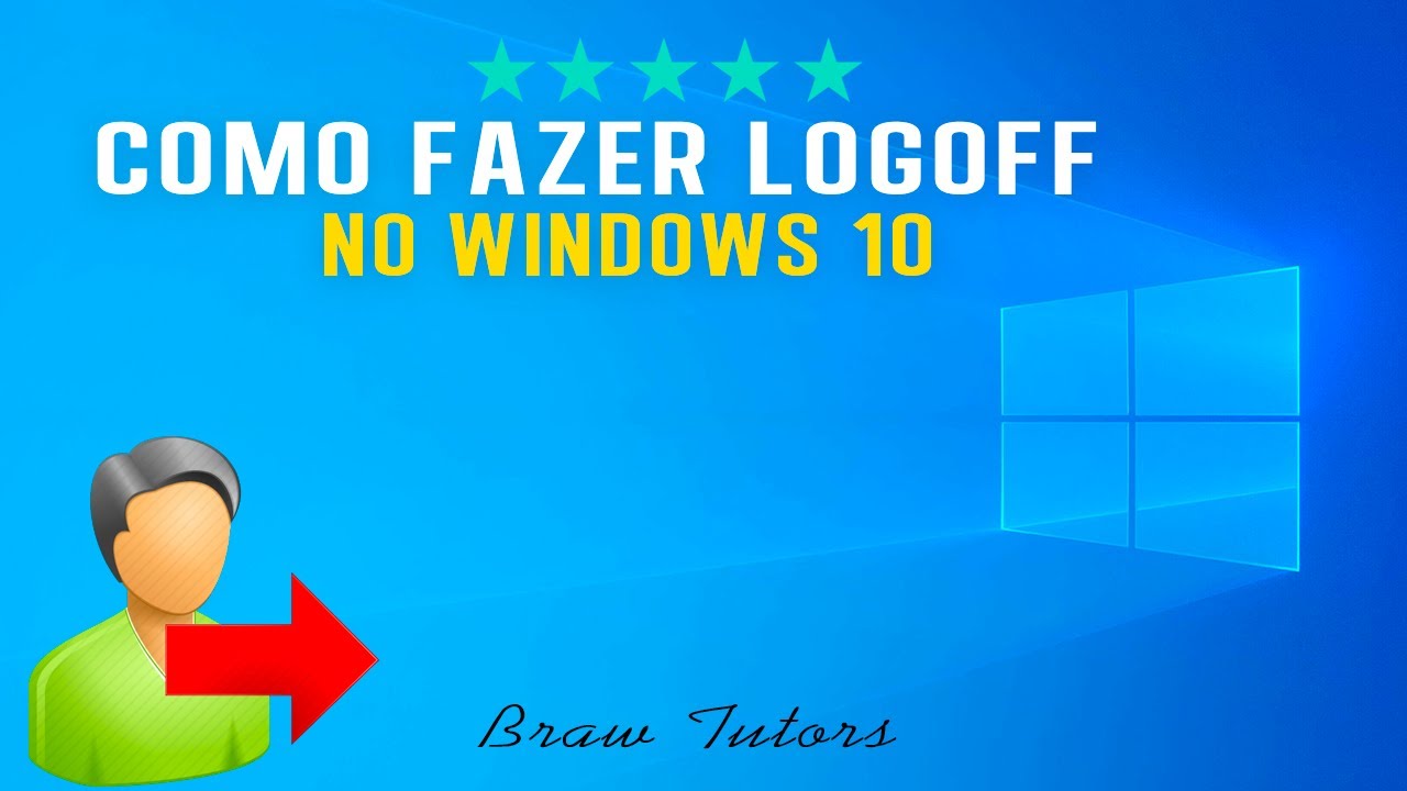 Como Fazer Logoff no windows 10 - YouTube