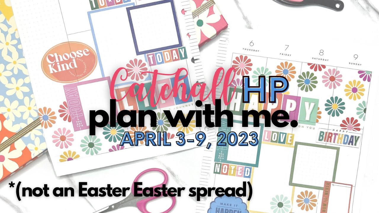 Catchall Plan With Me | April 3-9, 2023 | an Easter spread? | HP ...