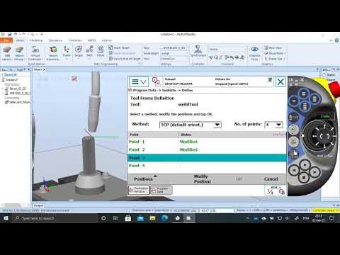 ABB IRB 1200 - TCP Setting - YouTube