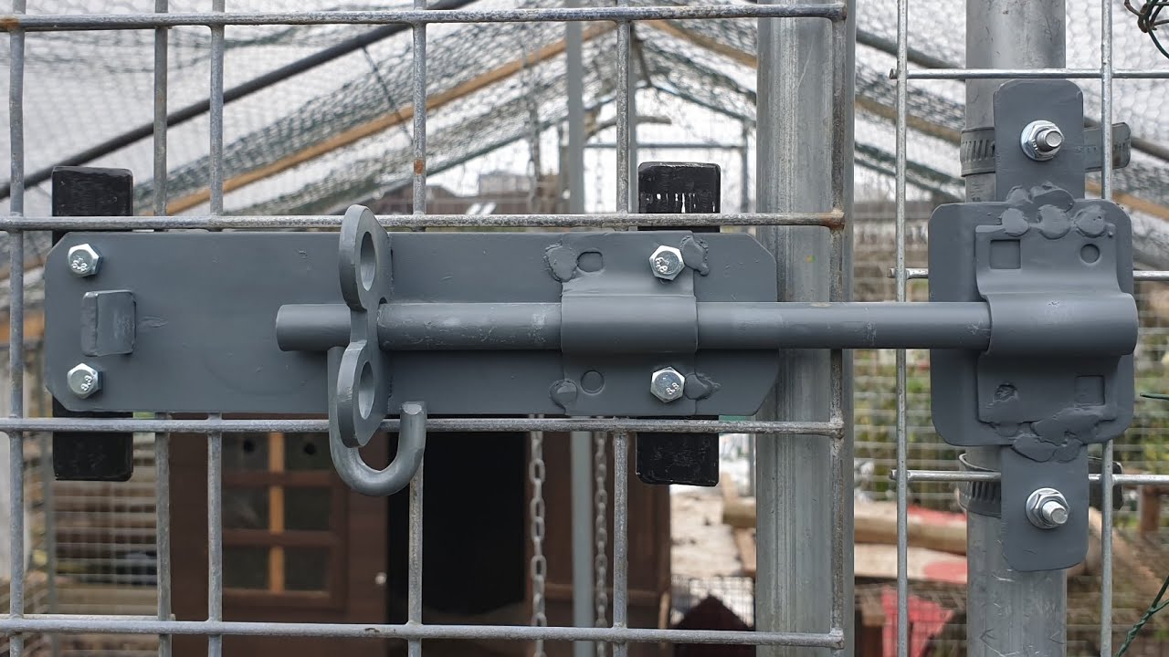 Allotment Update 15 (17th Jan 2025) - custom bolts for chicken run ...