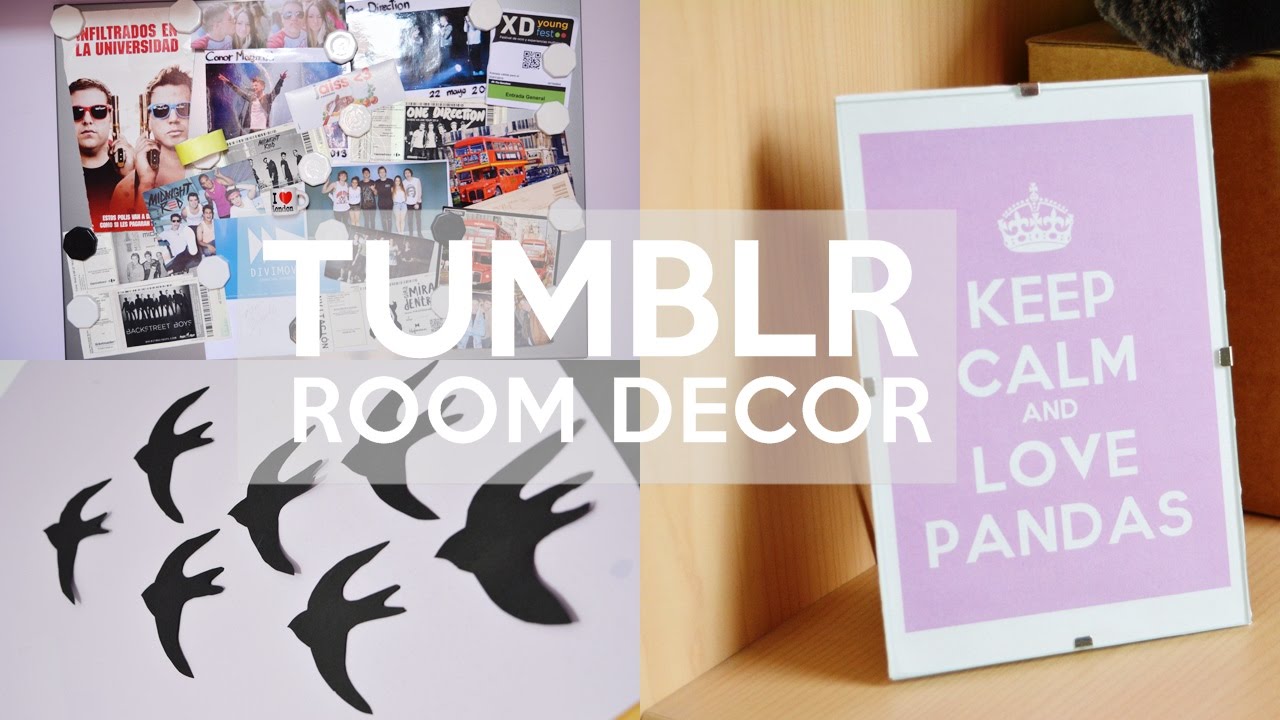 IDEAS de Decoración TUMBLR⚡ | DIY - YouTube