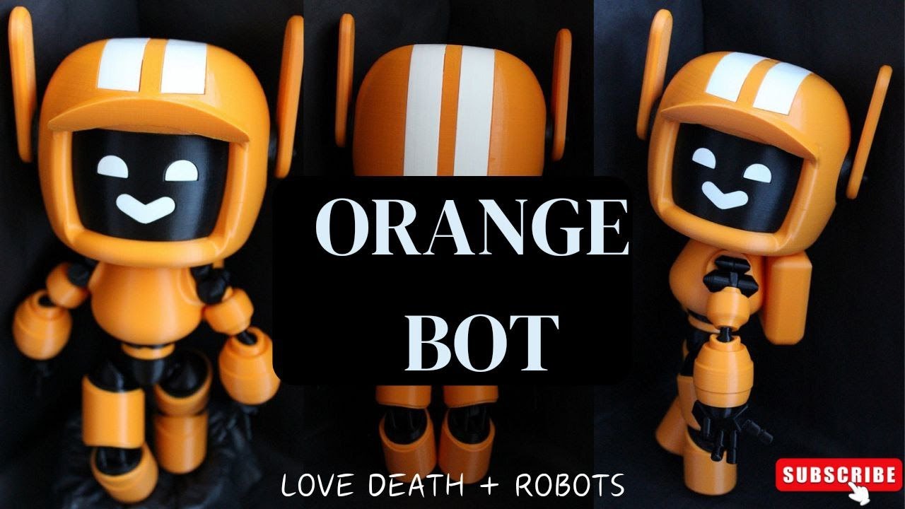 Orange Bot. Netflix Hero. 3D model. - YouTube