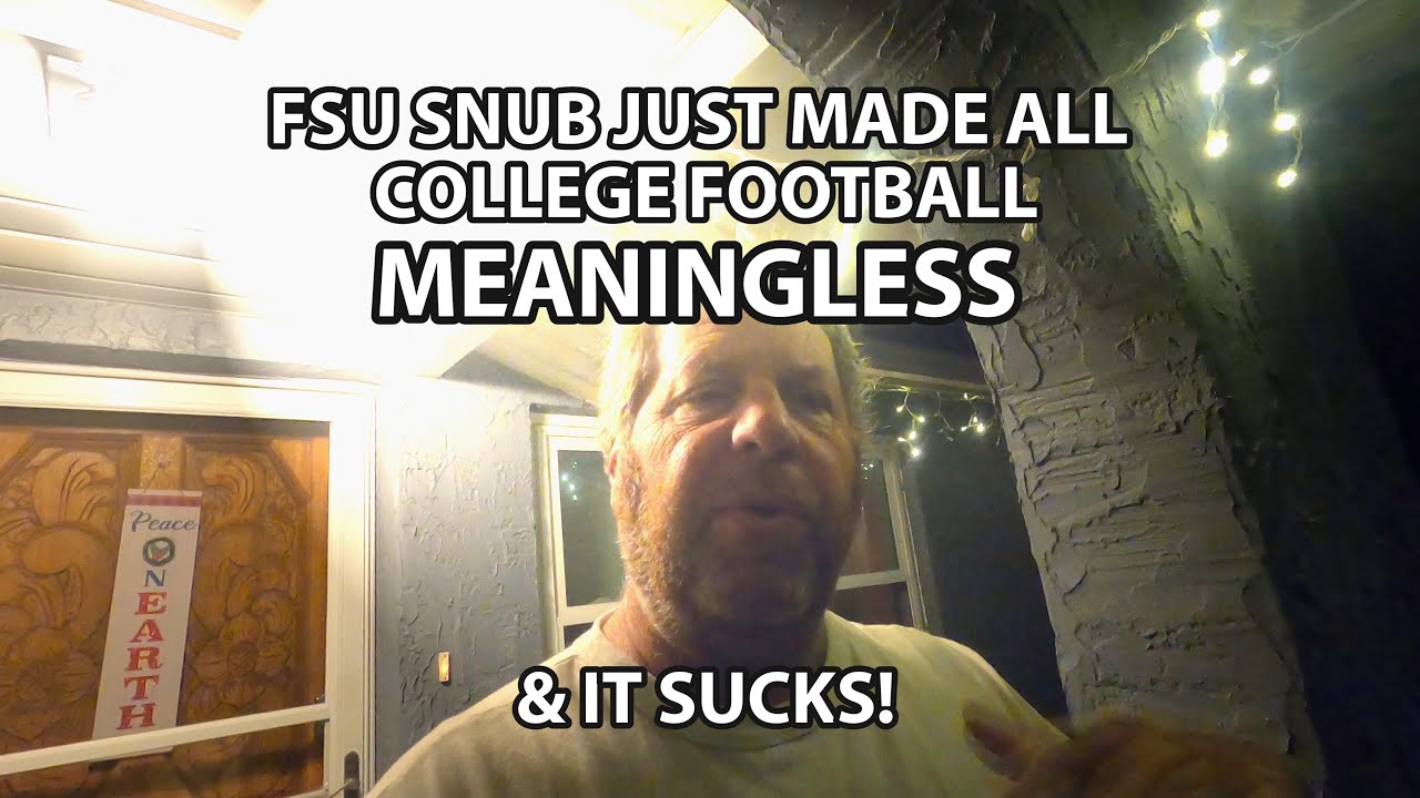 FSU Football Snub for Final Four makes all of College Football ...