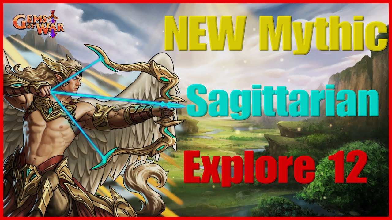 Gems of War New Mythic Sagittarian Explore 12 #gemsofwar #newmythic # ...