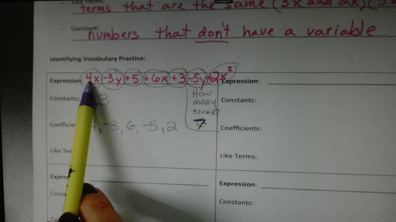 Mrs. Eakle Writing Expressions Notes - YouTube