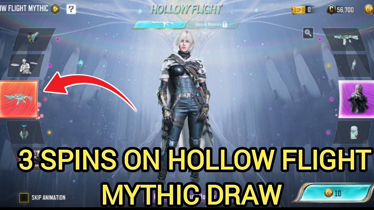 3 SPINS ON HOLLOW FLIGHT MYTHIC LUCKY DRAW IN CODM 2023 | HOLLOW FLIGHT ...