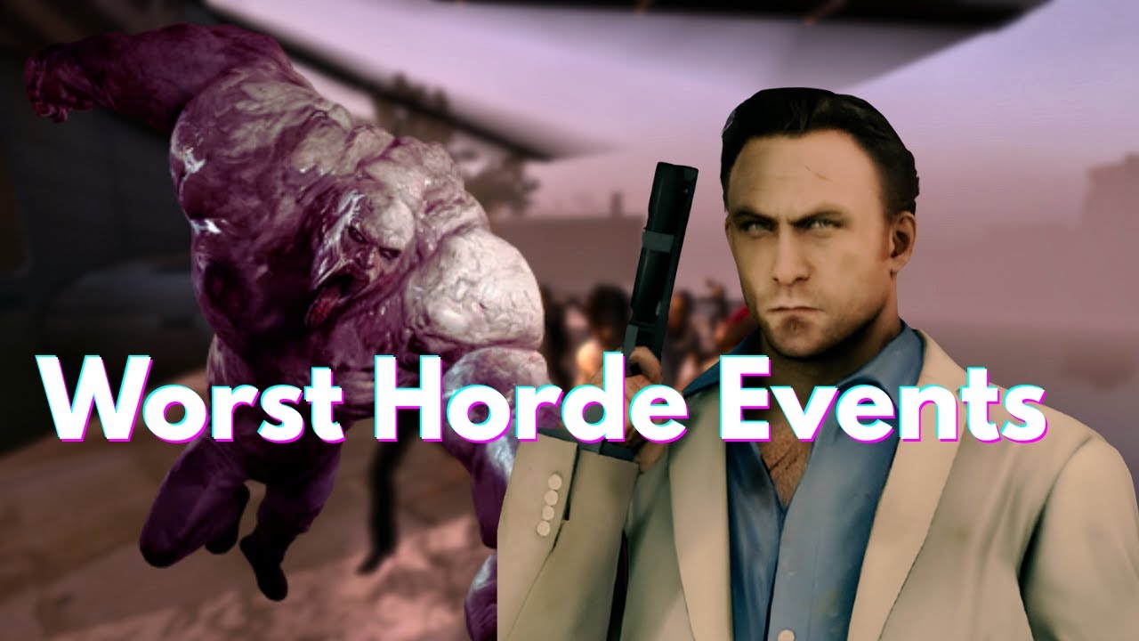 Hardest Horde Event In Every Left 4 Dead 2 Campaign - YouTube