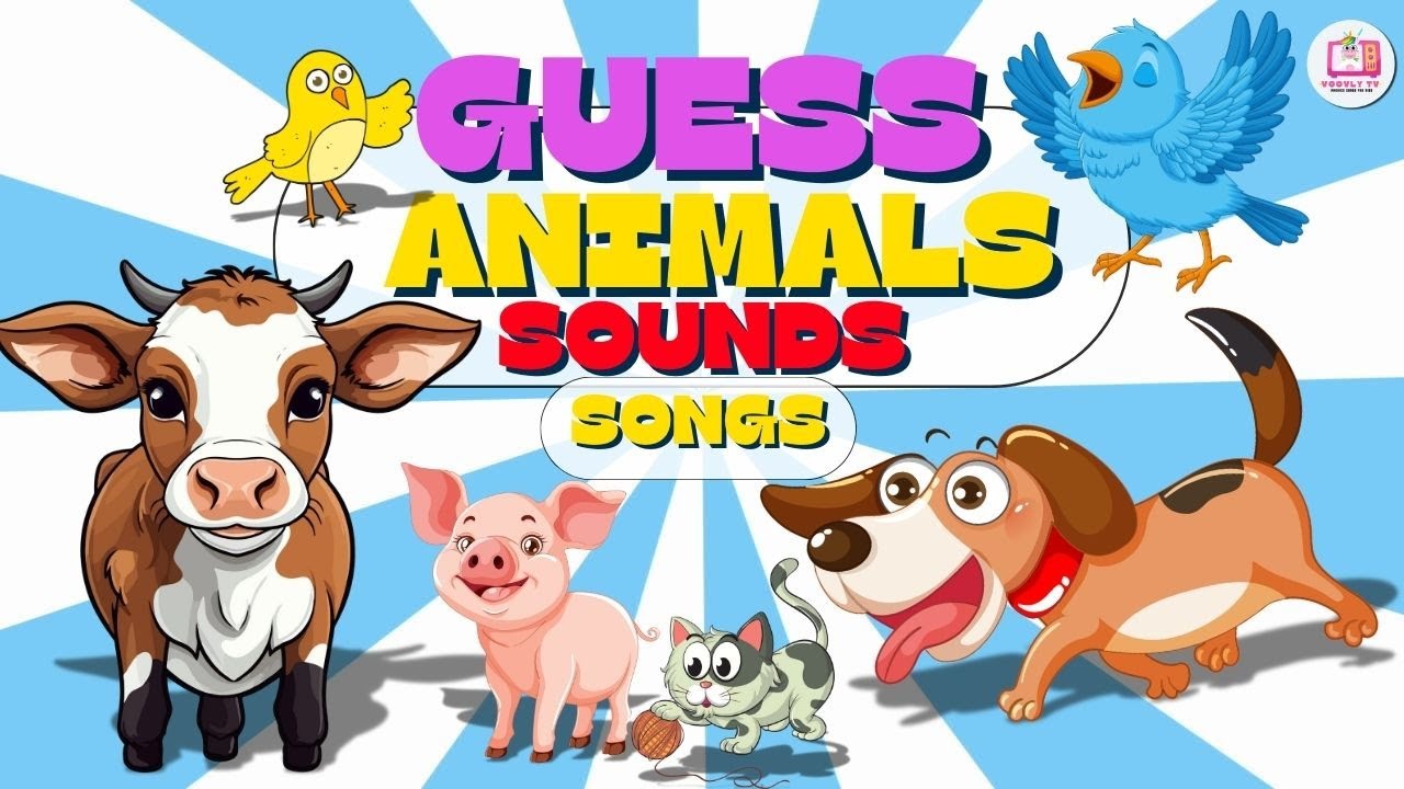 Guess The Animals Sound Song A1 |Animals Sound For Kids |Voovly Tv ...