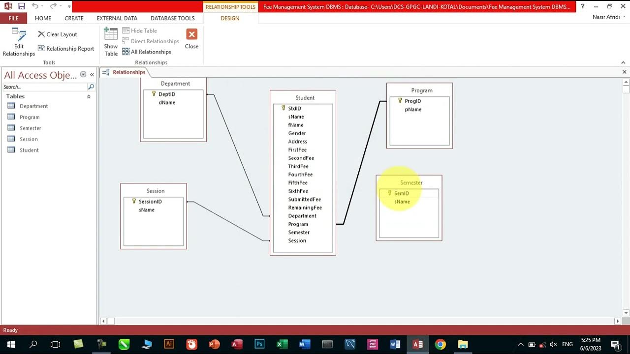Students Fee Management System | Mini Project in MS Access - YouTube