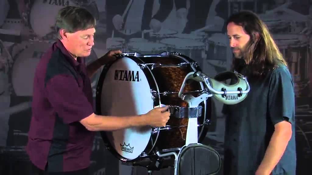 Tama Marching Bass Drums with Tom Float And Roger Carter - YouTube
