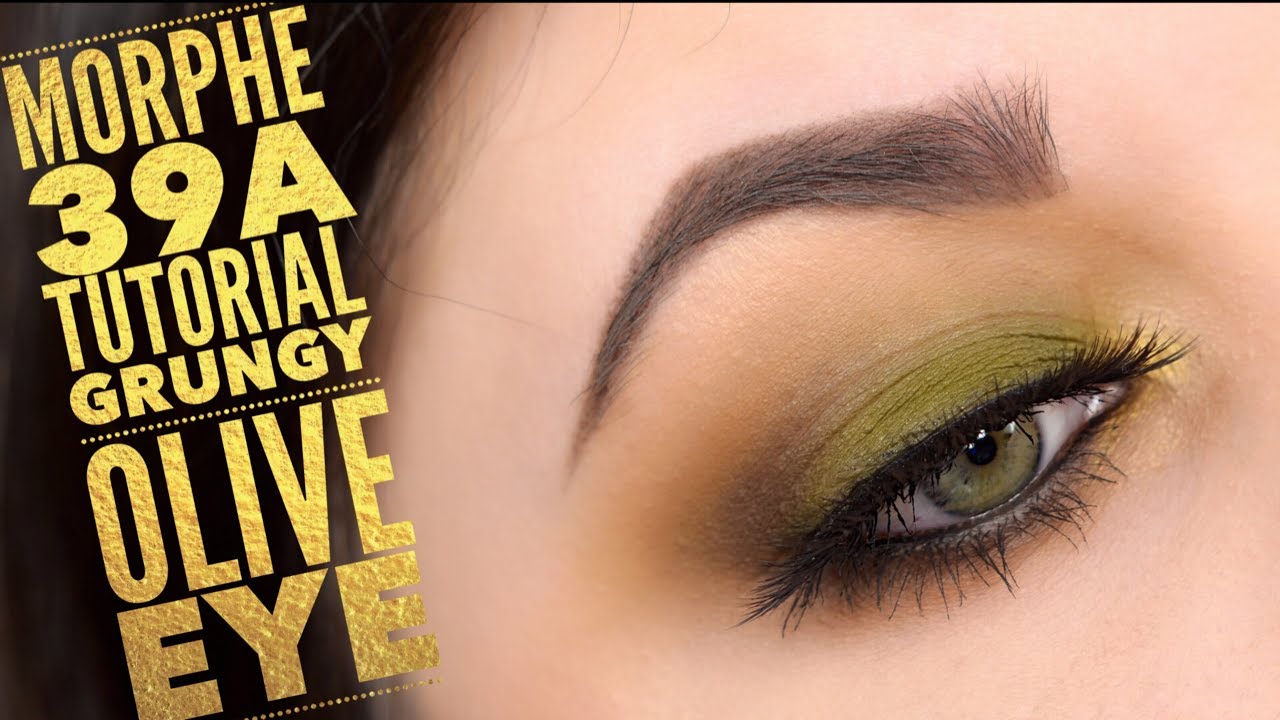 MORPHE 39A PALETTE TUTORIAL | OLIVE GREEN GRUNGY SMOKEY EYE - YouTube