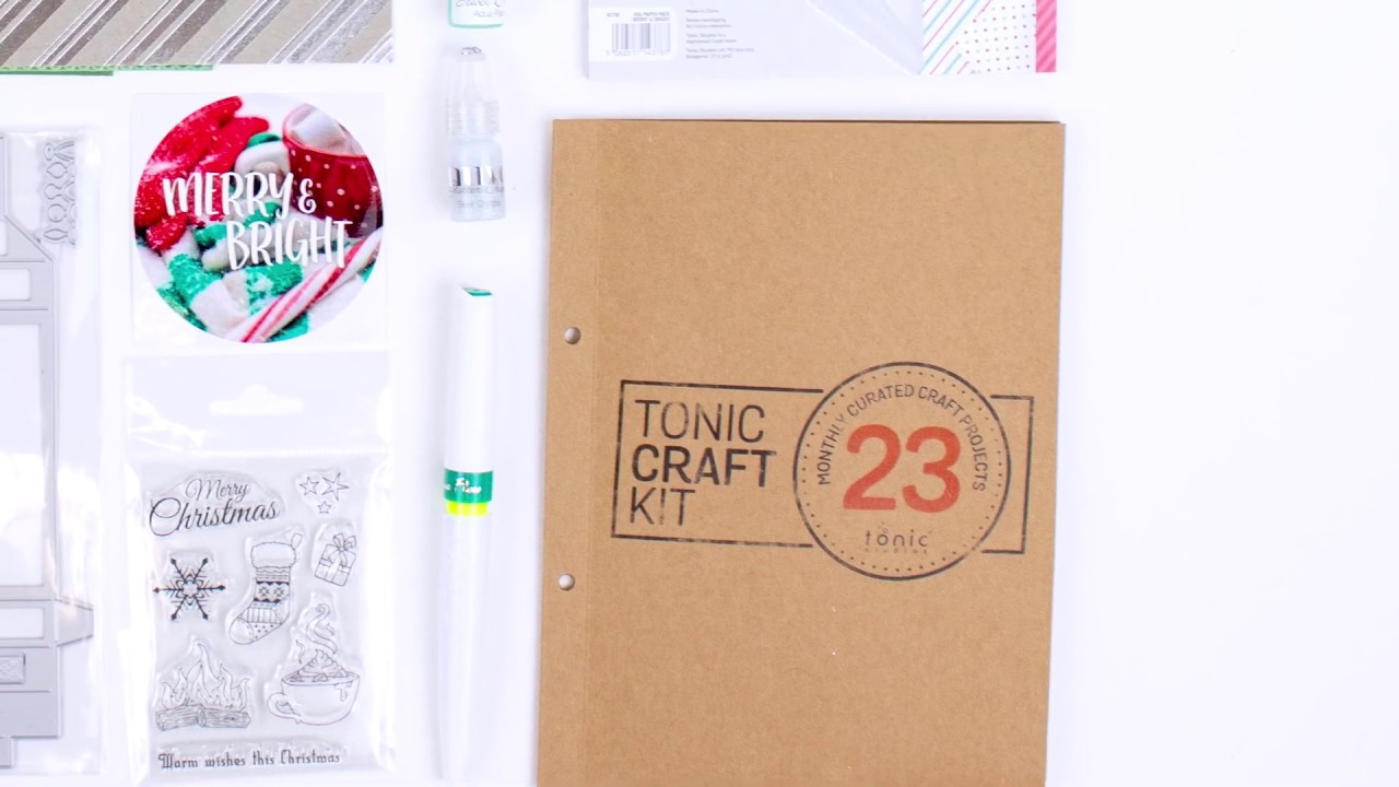 Tonic Introduces - Tonic Craft Kit 23 - Merry & Bright - YouTube