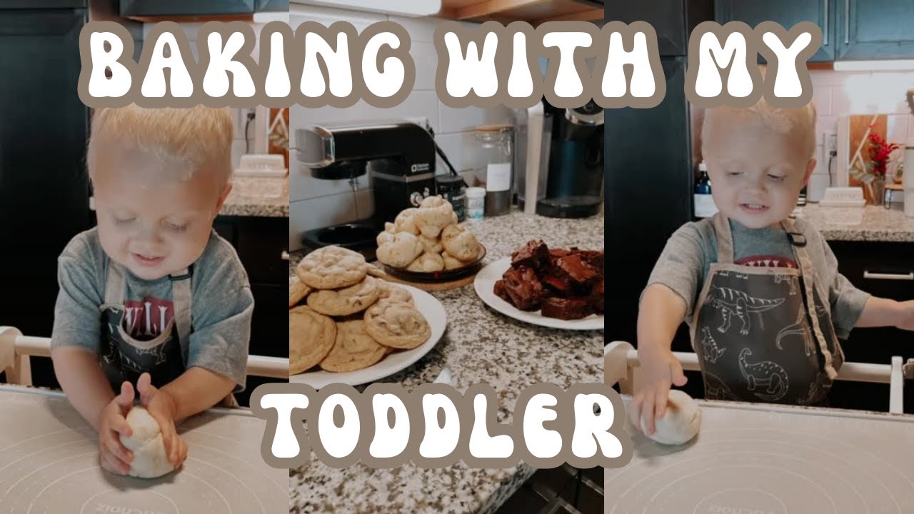 baking with my toddler - YouTube