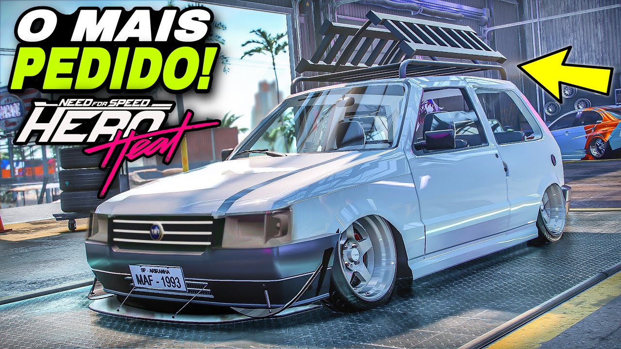 FIAT UNO COM ESCADA, O CARRO MAIS PEDIDO DA SÉRIE! (NOVO NFS HERO HEAT ...