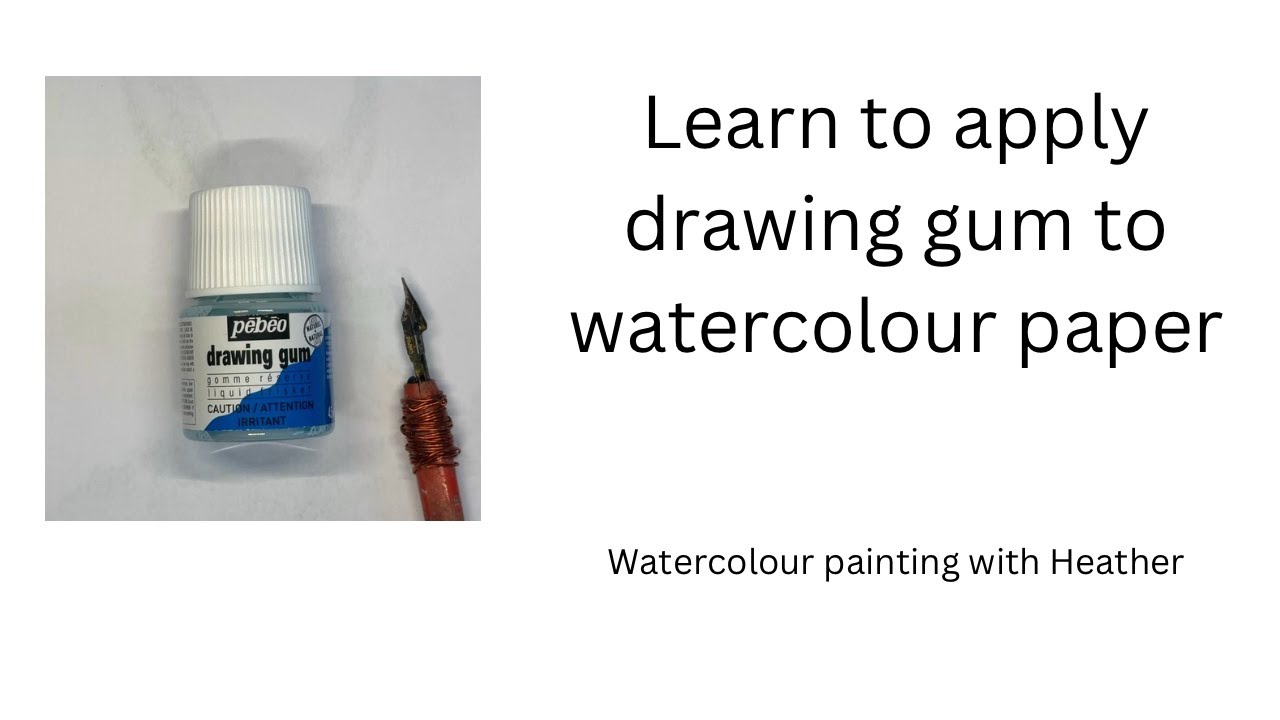Learn how to apply drawing gum to watercolour paper to protect your ...