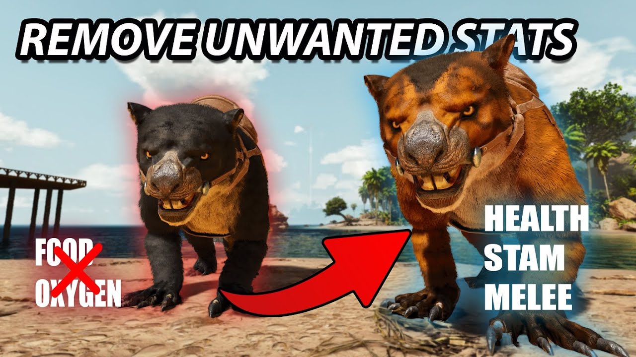 REMOVE UNWANTED/UNDESIRABLE STATS by BREEDING Ark Survival Ascended How ...