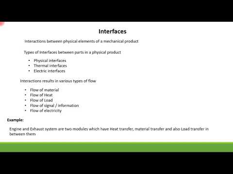 Mechanical design and product development : Interfaces in design - YouTube