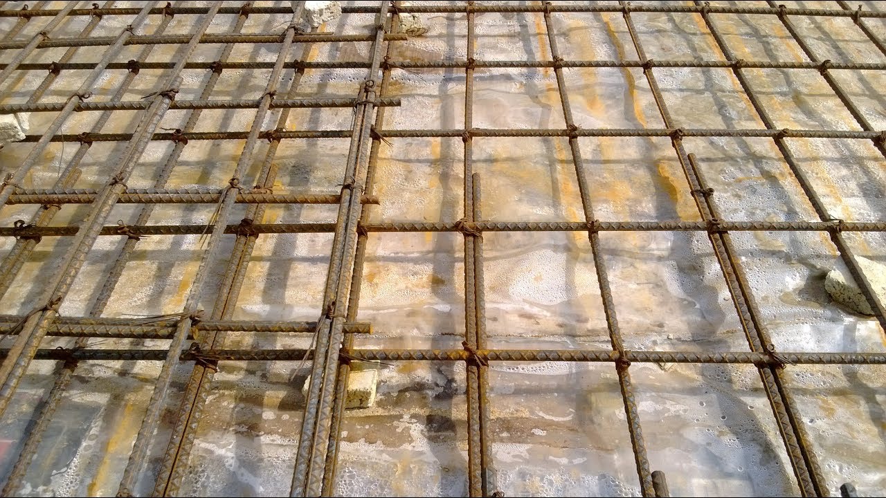 Two Way Roof Slab Design & Bar Binding - YouTube