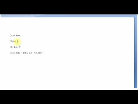 Cross Rate Calculation - YouTube
