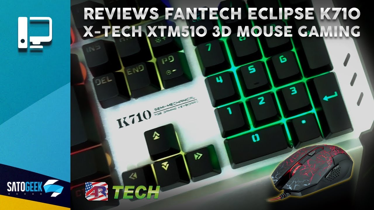 Reviews Fantech Eclipse K710 , X-TECH XTM510 3D Mouse Gaming - YouTube