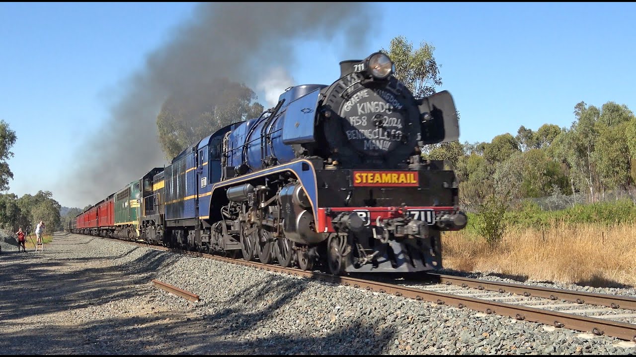 Steamrail Victoria's Easter Fair Train Trip to Bendigo with Locomotives ...
