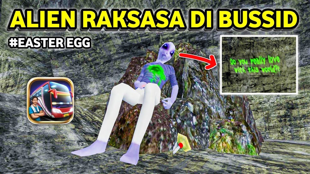 Ada Alien Raksasa Di Bussid😱! ini Dia Lokasi Tempat Easter Egg Alien ...