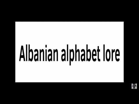 Alfabeto Albaniano reverso - YouTube