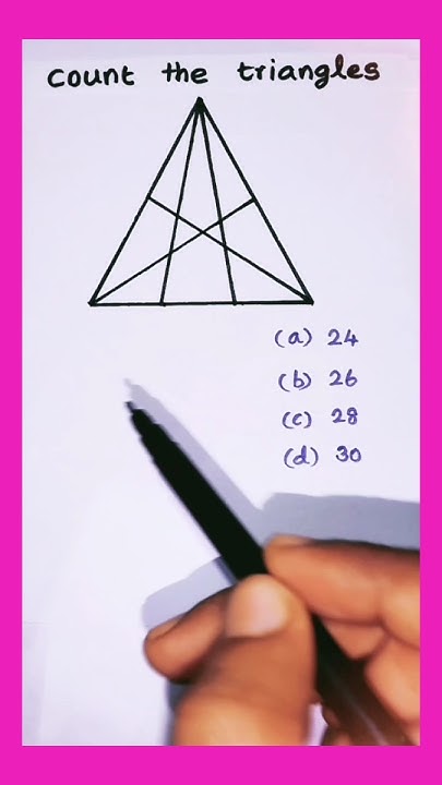 Triangle counting | counting triangles reasoning tricks #shorts #maths #countingfigures - YouTube
