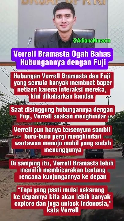Verrell Bramasta Ogah Bahas Hubungannya dengan Fuji - YouTube