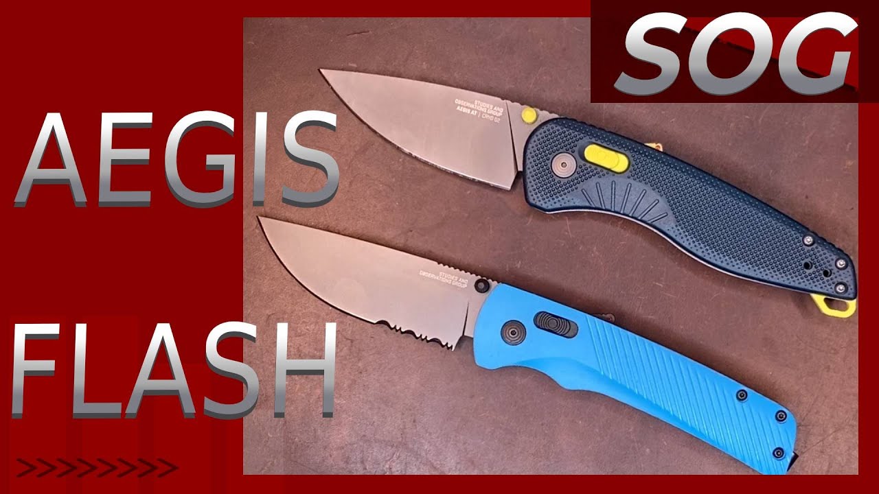 SOG Aegis and SOG Flash Video Knife Review [The Knife Junkie] - YouTube