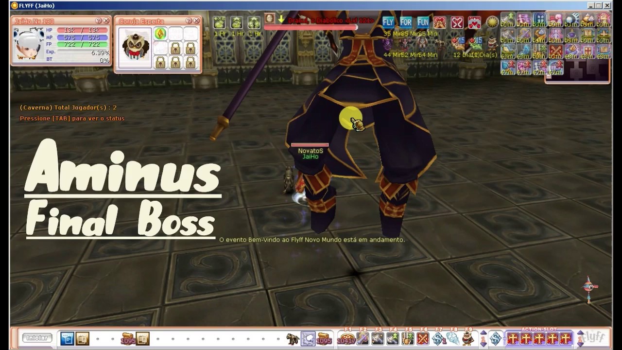 Flyff Novo mundo - Aminus Final Boss - YouTube