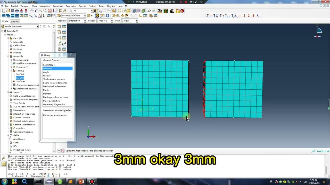 88 Abaqus Tutorial Connector Script Youtube