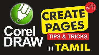 How to Create Page Numbers _ Corel Draw in Tamil Tutorial | Soft Tutor - YouTube