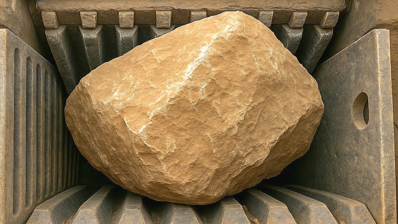These Boulders Thought They Could Escape Until the Jaw Crusher CRUSHED ...