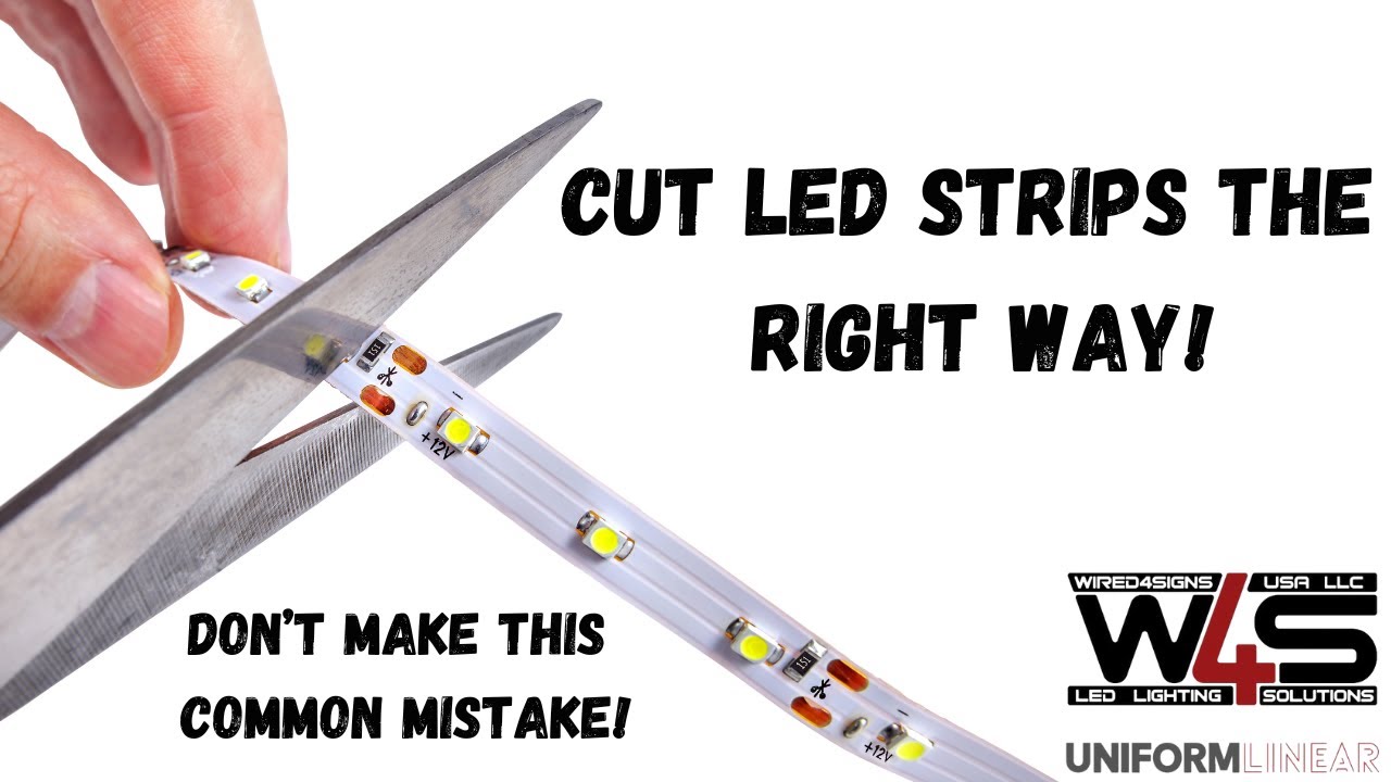 Cutting LED Strips The Right Way - Comprehensive video Tutorial - YouTube