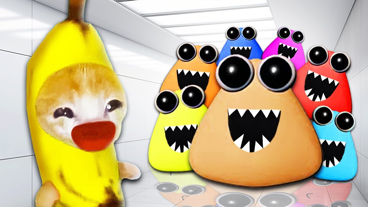Banana Cat's Escape SCARY POU.EXE (Bou's Revenge) 🐱 Baby Banana Cat ...