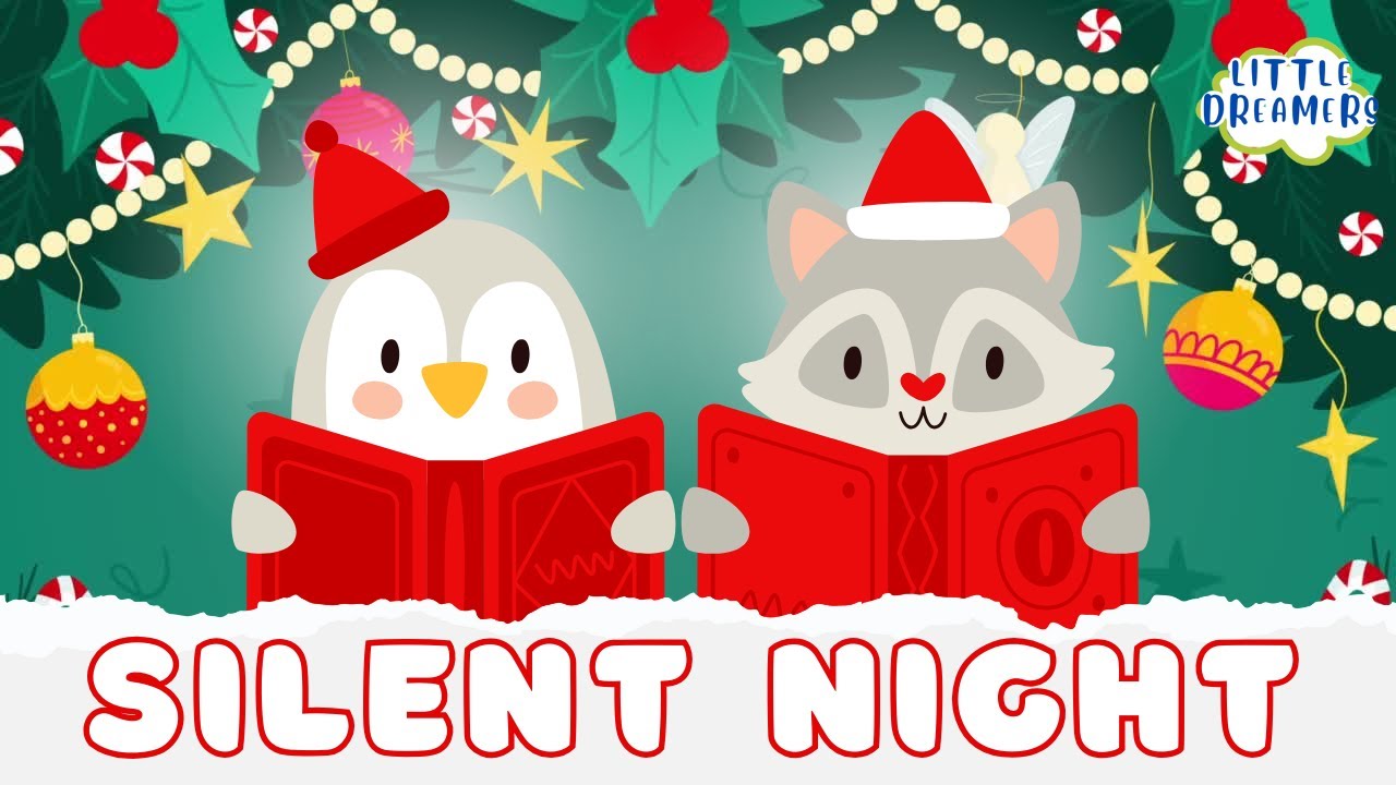Silent Night, Holy Night ⭐ | Christmas Carols for Kids | Sing-a-long ...