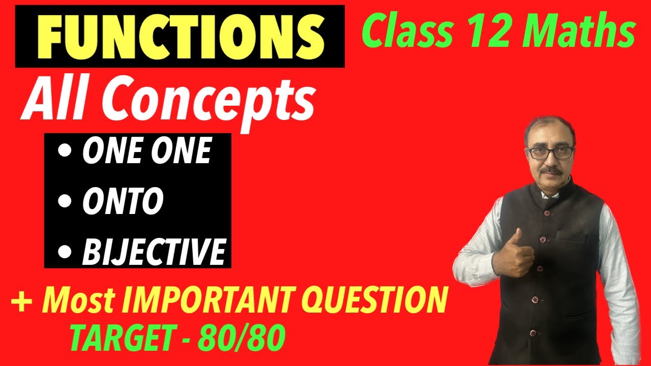 Functions Class 12 All Concepts Most Important Questions Maths Board Exam Revision Youtube