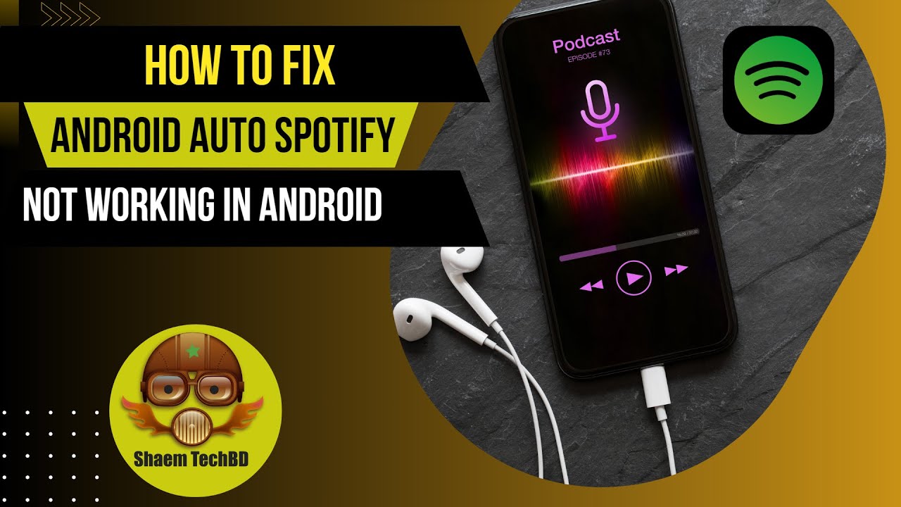 How to Fix Android Auto Spotify Not Working in Android - YouTube