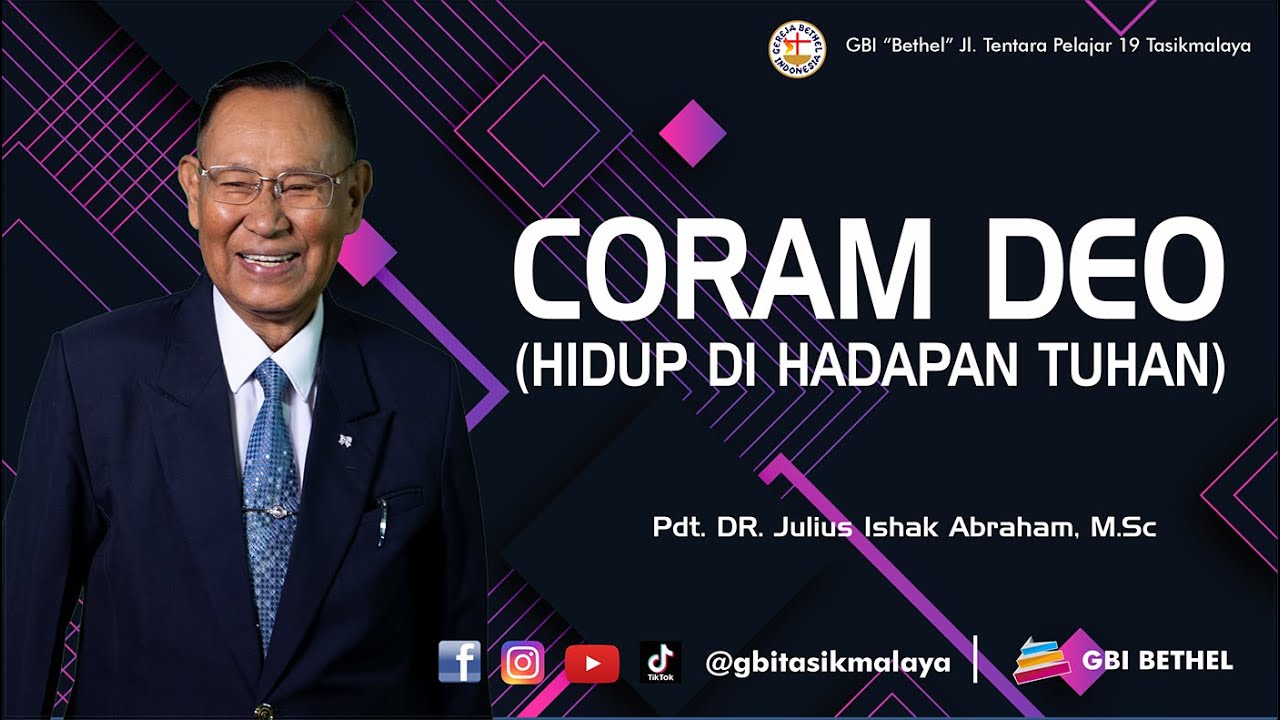 Pdt. DR. Julius Ishak Abraham, M.Sc CORAM DEO (HIDUP DI HADAPAN TUHAN ...